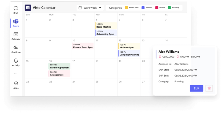 Streamline Corporate Events Planning with Virto Calendar App