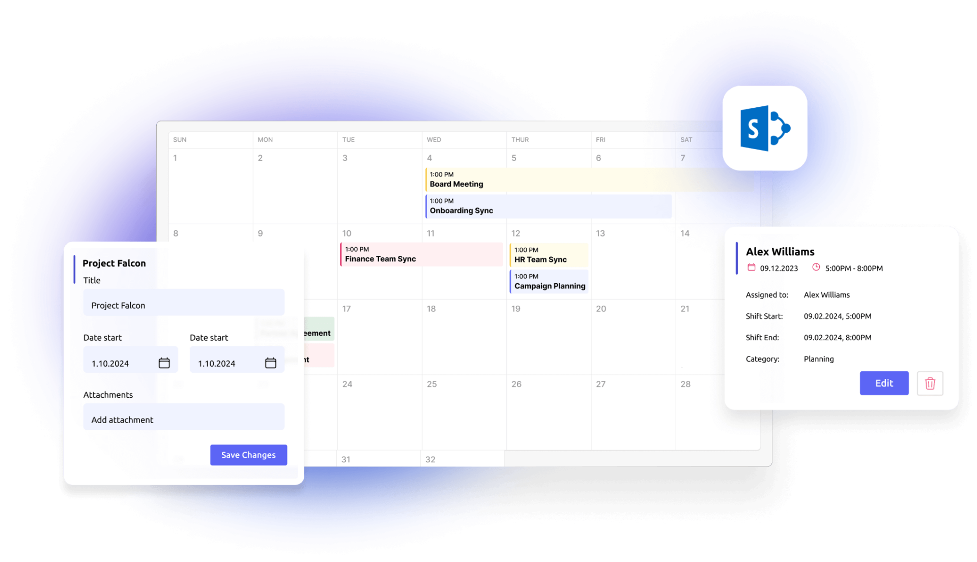 Virto Calendar Web Part for SharePoint | Try now