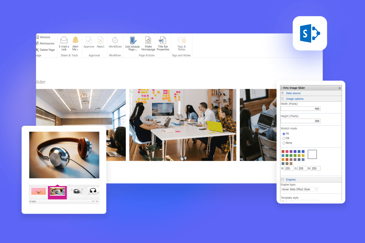 Virto Slideshow & Image Carousel Web Part for SharePoint