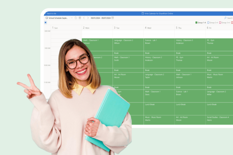 Teams Calendar – Virto Calendar App for Microsoft Teams